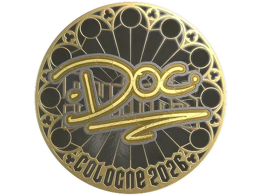 Купить Sticker | doc (Gold) | Cologne 2026 по цене от 1228 ₽ - addskins.gg