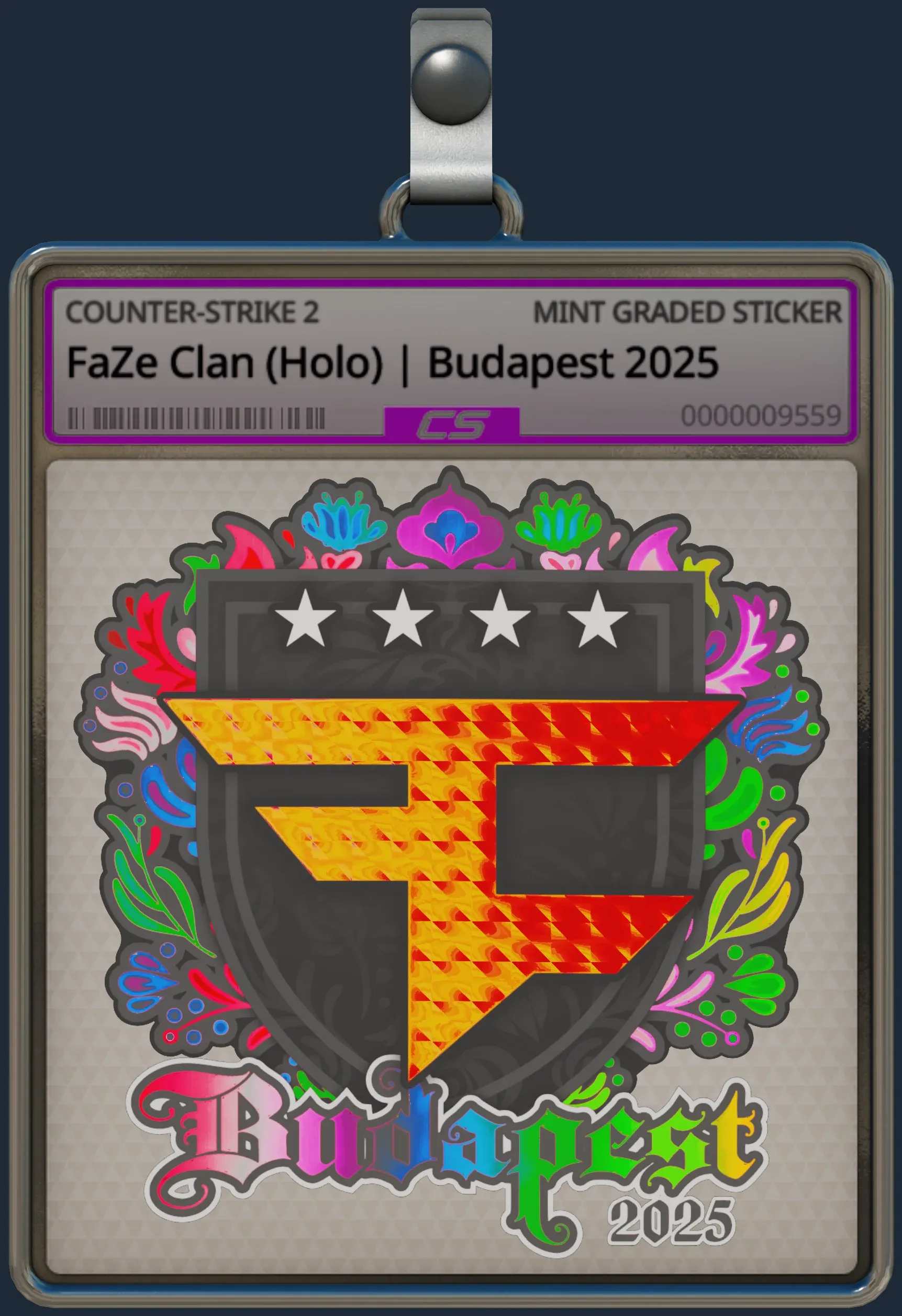 Купить Наклейка | FaZe Clan (голографическая) | Будапешт-2025 по цене ...