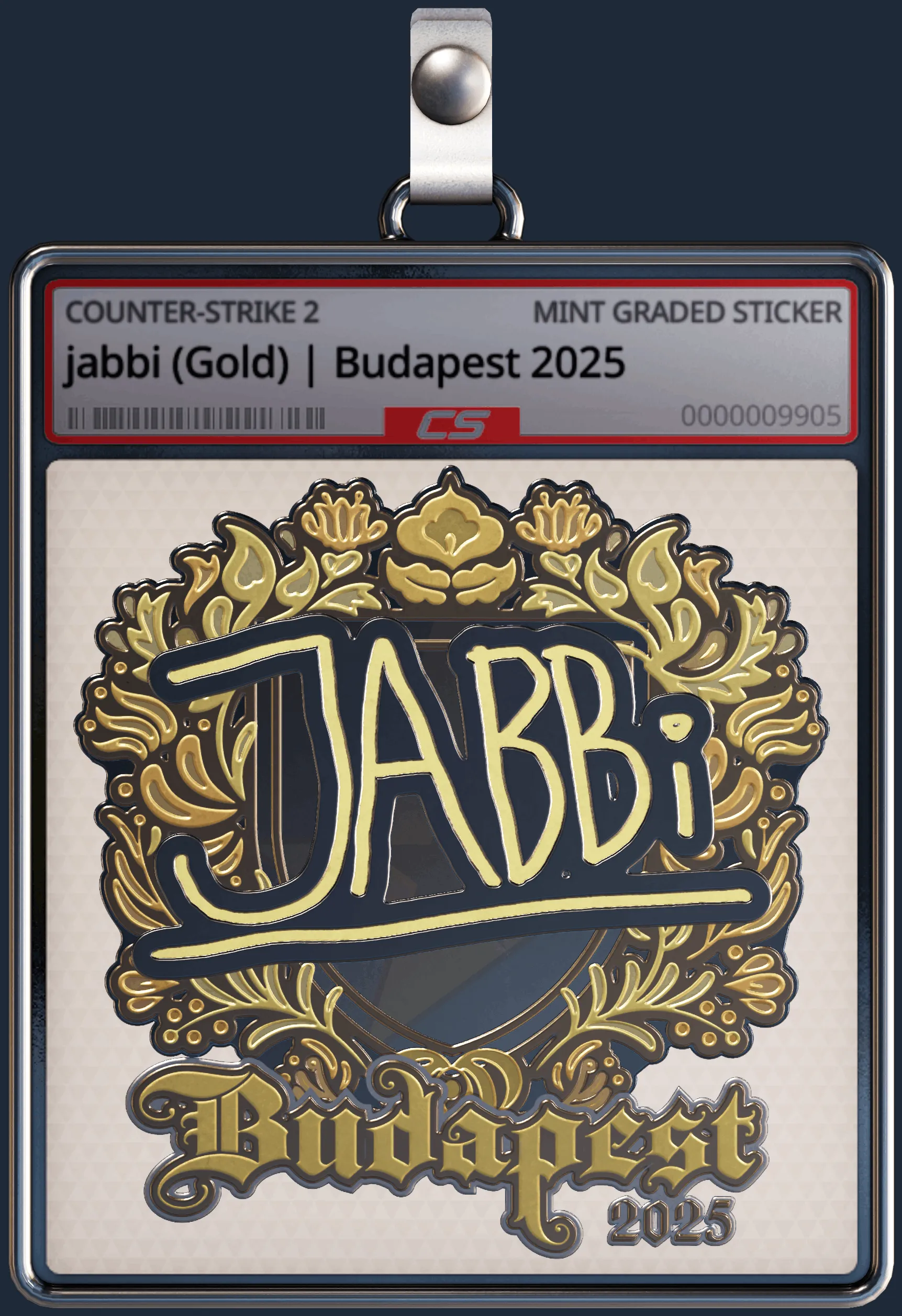 Купить Наклейка | jabbi (золотая) | Будапешт-2025 по цене от 1421 ...