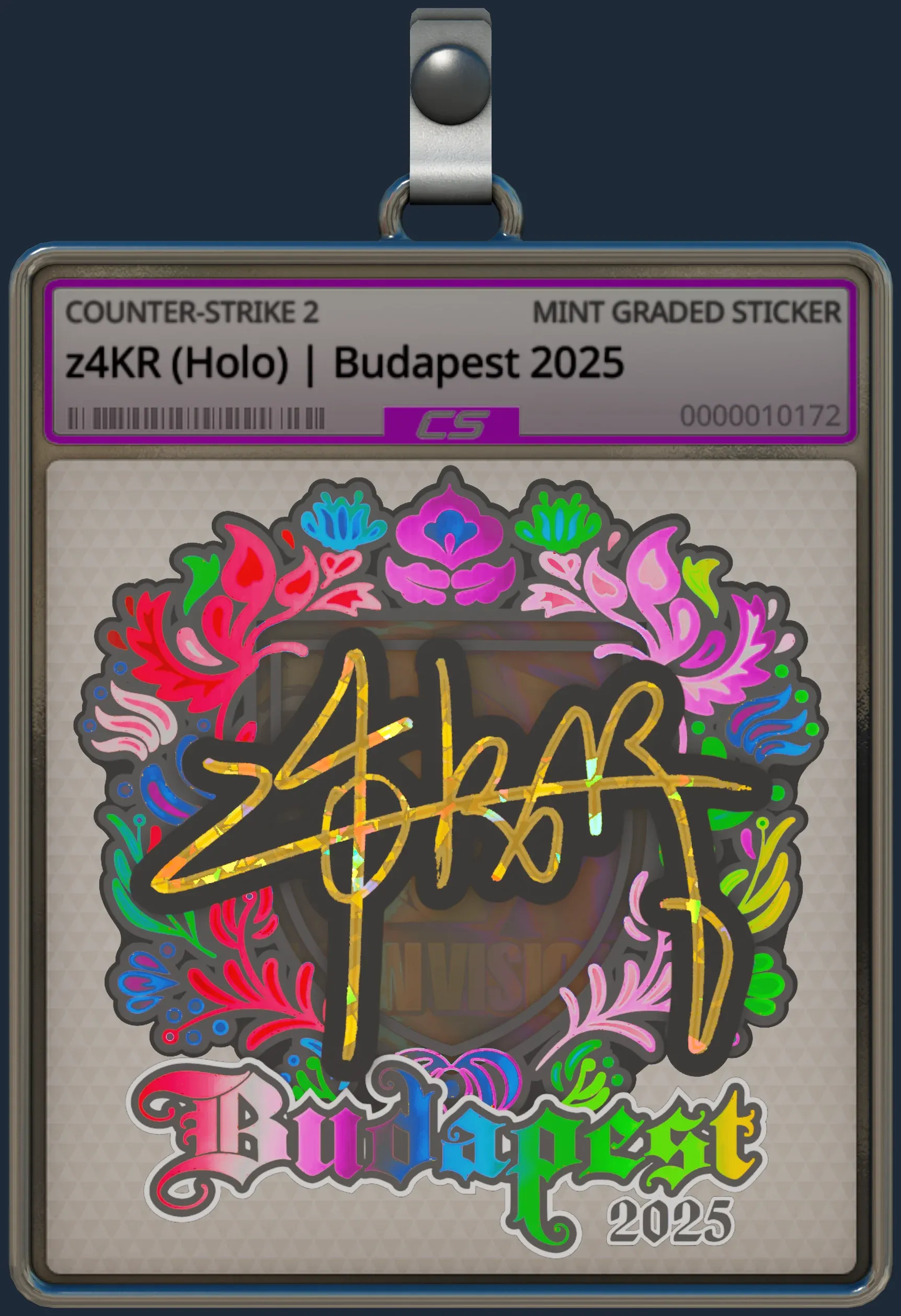 Купить Наклейка | z4KR (голографическая) | Будапешт-2025 по цене от 592 ...
